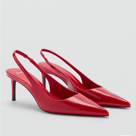 Mango | Shoes | Red Slingback Heels | Poshmark